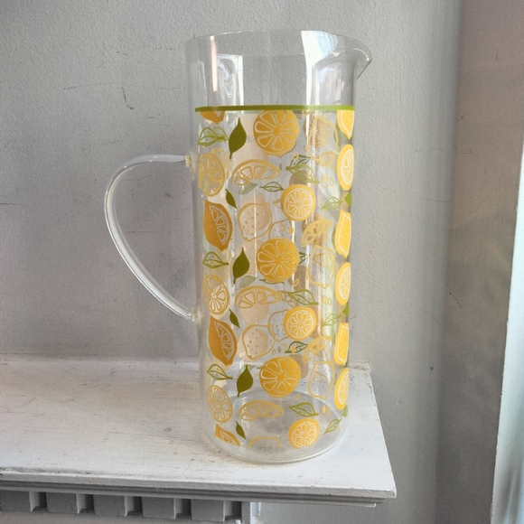 Vintage | Dining | Vintage Glass Lemonade Pitcher | Poshmark